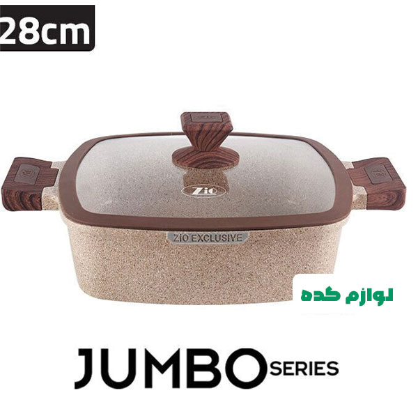 تابه گرانیتی سایز 28 برند زیو مدل Z-8352-28 طرح جامبو – فروشگاه آنلاین لوازم کده